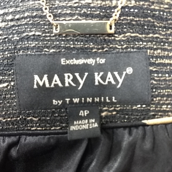 Mary Kay | Jackets & Coats | Mary Kay By Twinhill Blazer Black And Gold ...